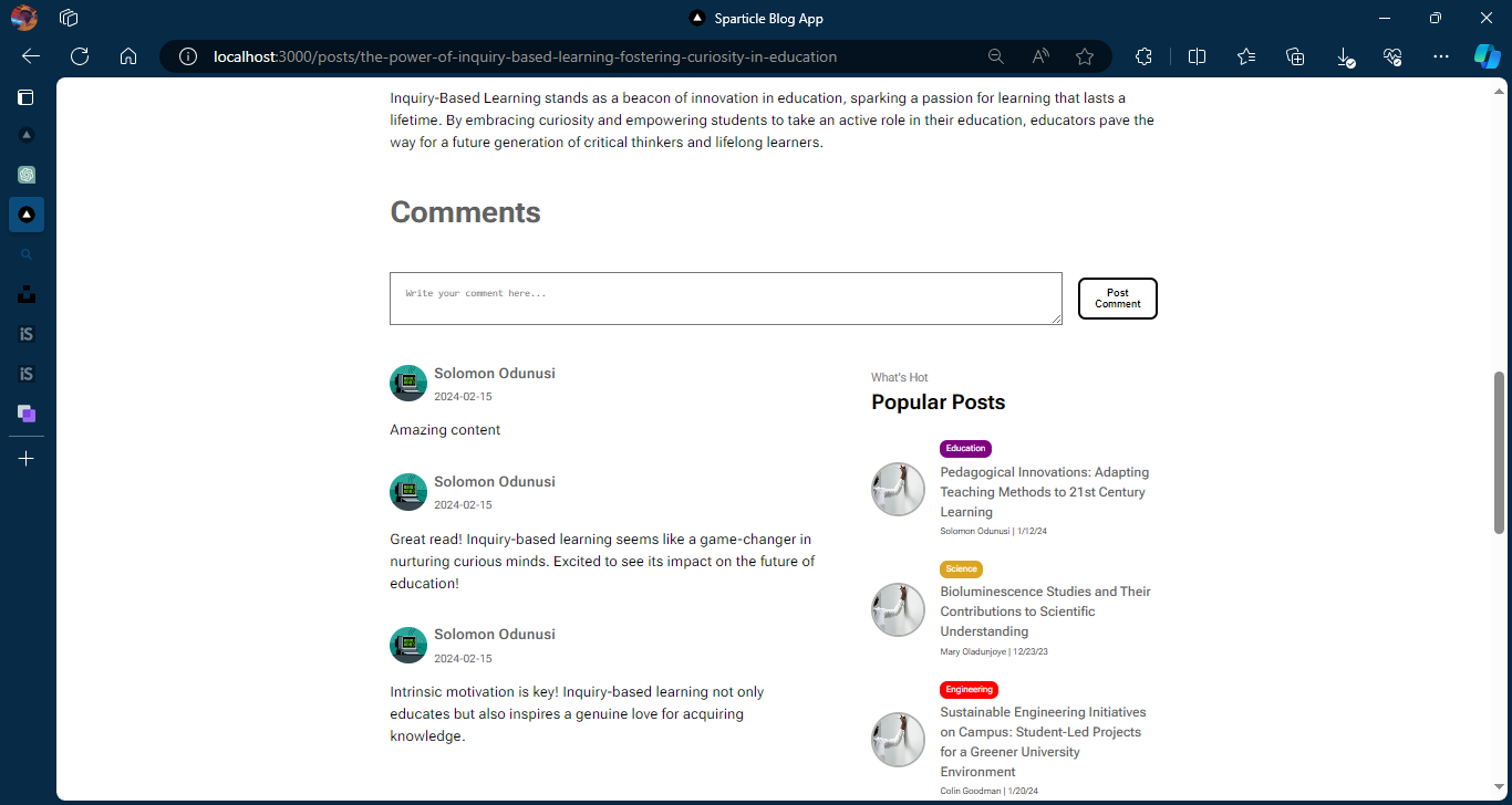 Sparticle | Landing Page